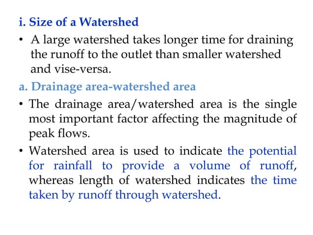 Chapter 2 (Watershed Characteristics).pptx | Geography | Science