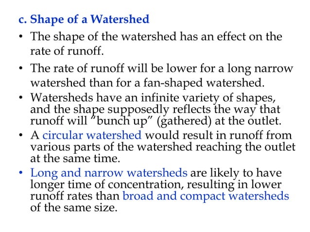 Chapter 2 (Watershed Characteristics).pptx | Geography | Science