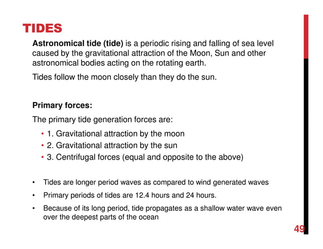 Chapter 2 wave and tides with examples | PPT