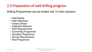 Well planning | PPTX