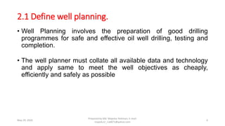 Well planning | PPTX
