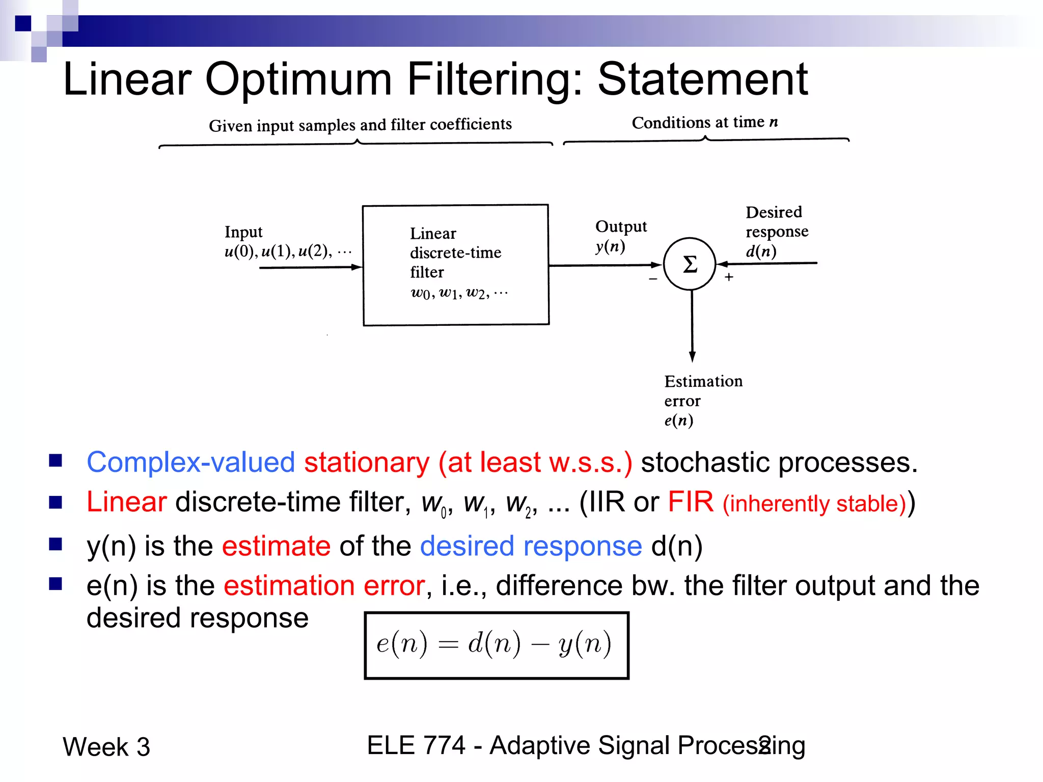 Wiener filters | PPT