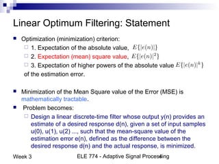Wiener filters | PPT