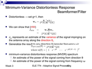 Wiener filters | PPT