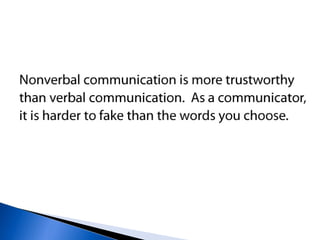 Chapter 3: Nonverbal Communication | PPT