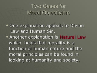 Chapter3: Moral Objectivism | PPT
