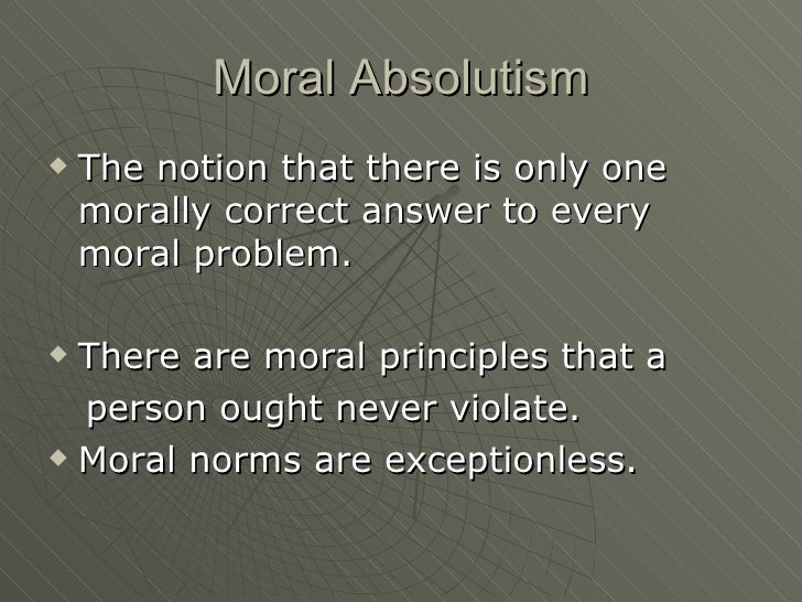 Chapter3: Moral Objectivism