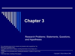 Chapter 3 - Problem Statement Formulation | PPT