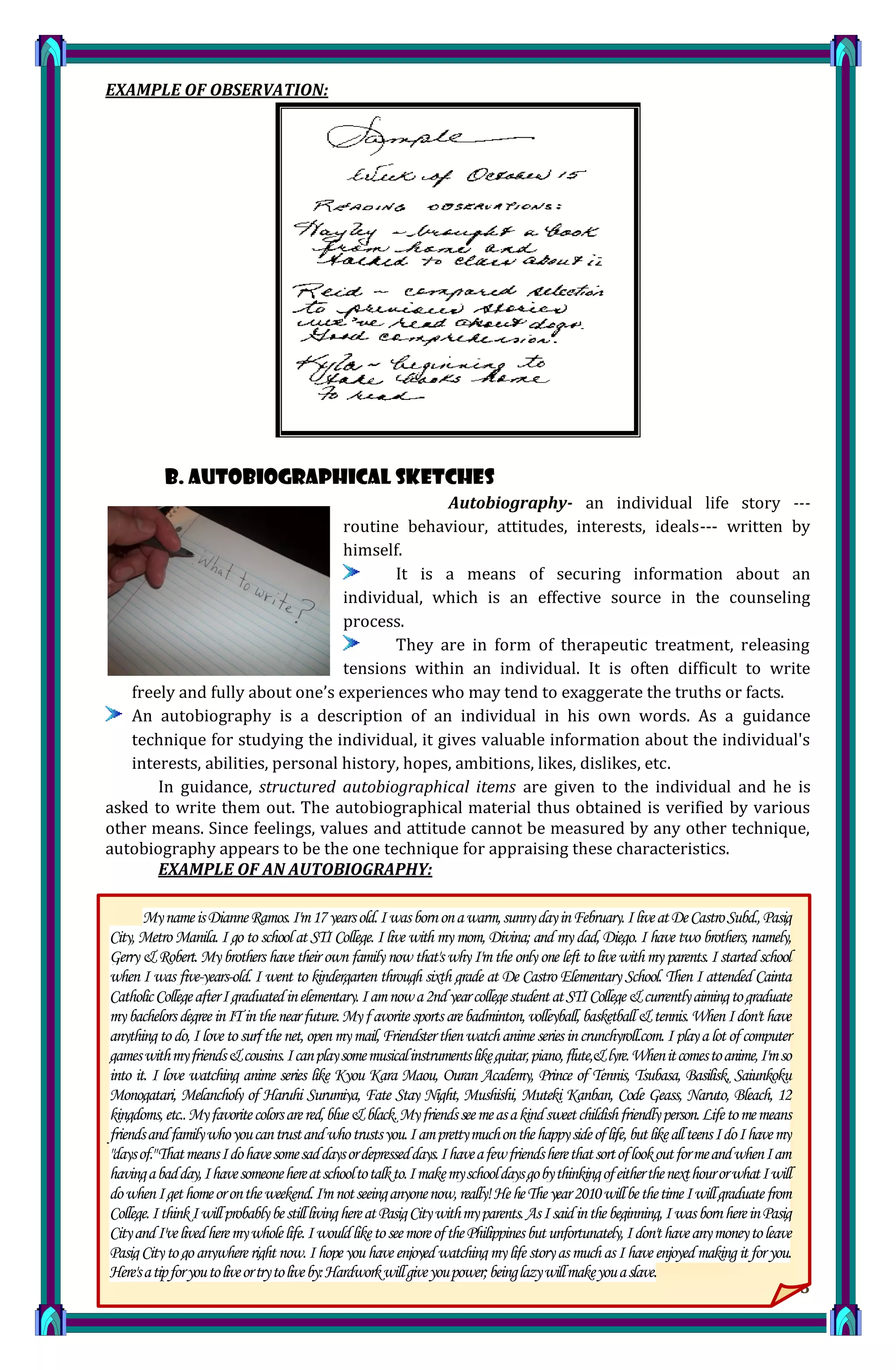 Tools and Techniques Used in the Guidance Process | PDF