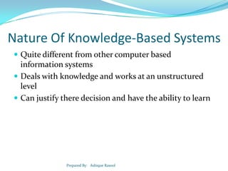 Developing Knowledge-Based Systems | PPTX