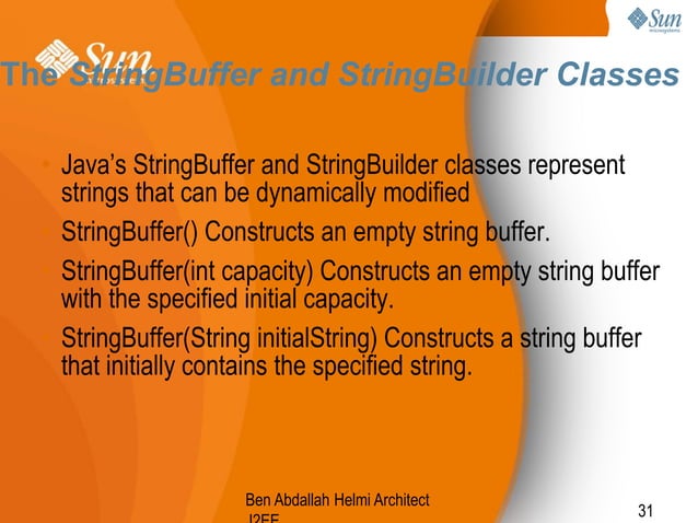 Chapter 3 : Programming with Java Operators and Strings | PPT Chapter 3 : Programming with Java Operators and Strings | PPT