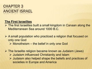 Chapter 3 - Ancient Israel | PPTX