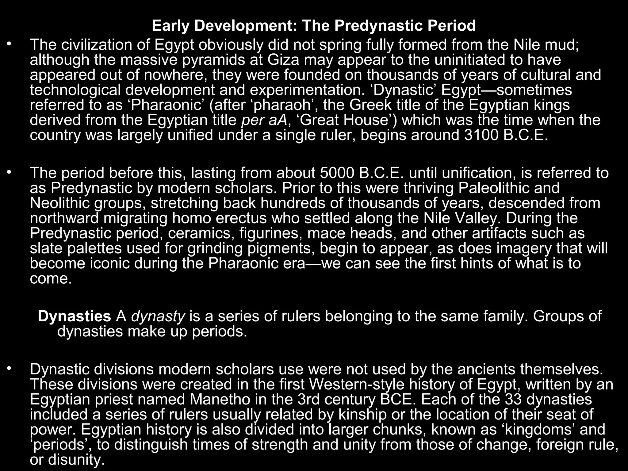 LU 4 Ancient Egypt | PPT