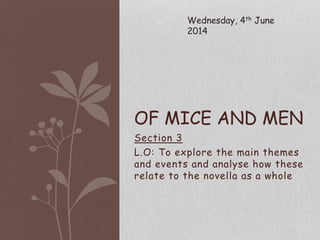Chapter 3 Of Mice and Men | PPTX