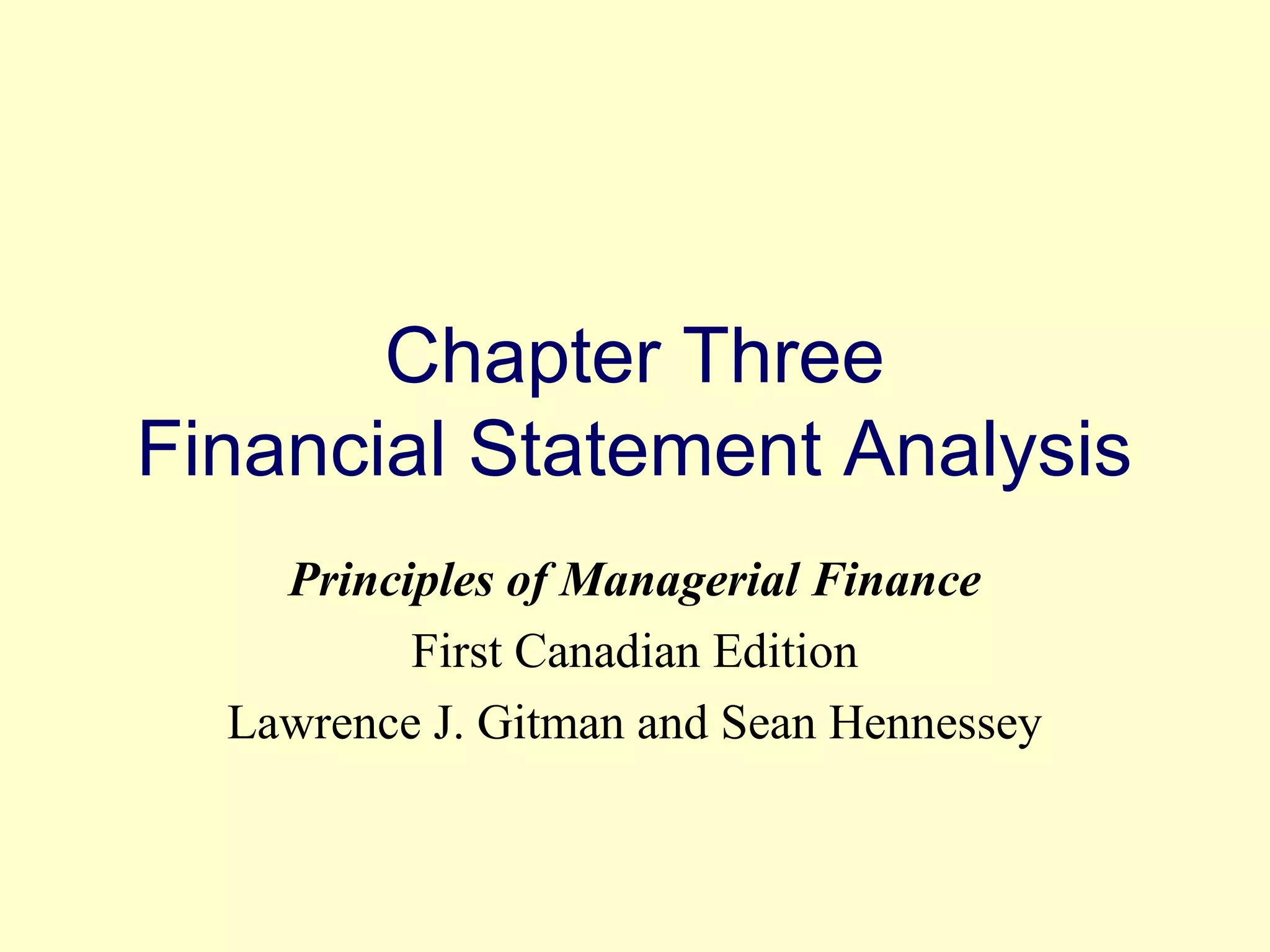 Financial Statement Analysis | PPT