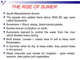 Mesopotamia - History of Human Civilization | PPT