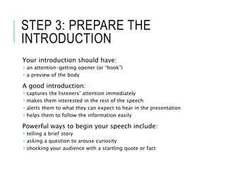 Informative Speech | PPTX