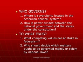 Federalism | PPTX | Political Issues & policy | Politics