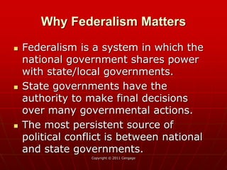 Federalism | PPTX | Political Issues & policy | Politics