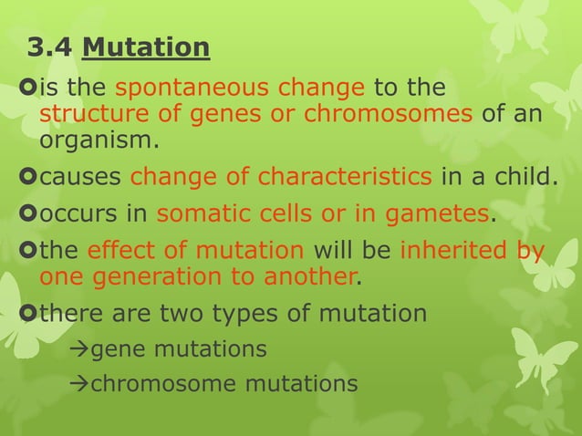 Chapter 3: HEREDITY AND VARIATIONS | PPTX | Genetics | Science