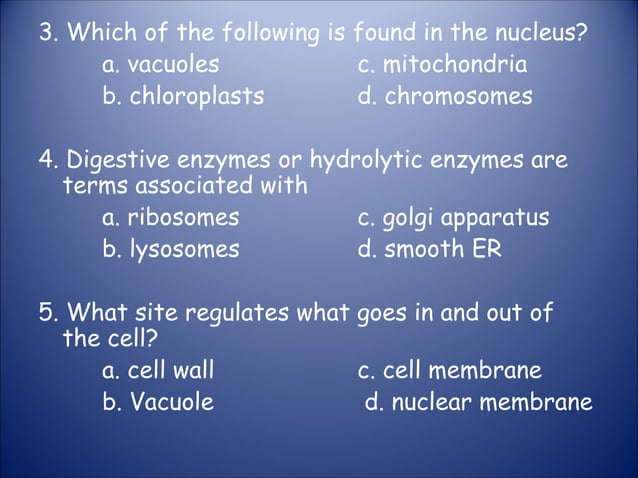 Chapter 3.cell structures and fuctions | PPT