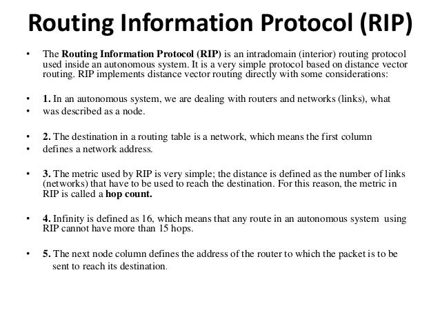 Routing Protocols