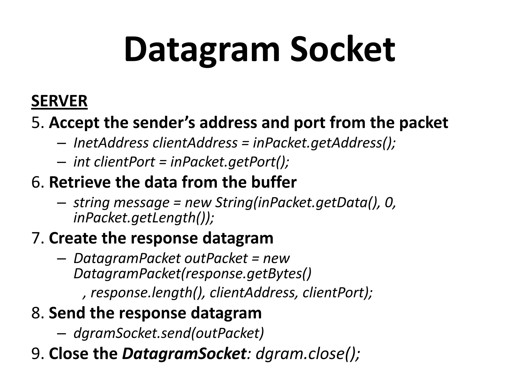 Chapter 3 : User Datagram Protocol (UDP) | PDF
