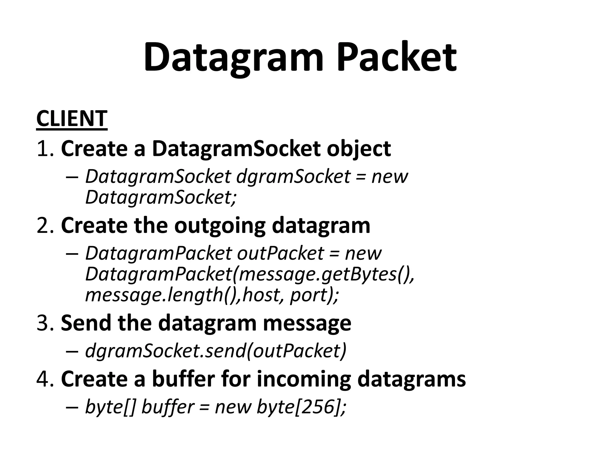 Chapter 3 : User Datagram Protocol (UDP) | PDF | Computer Networking | Computing