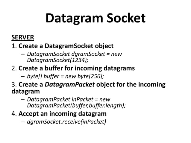 Chapter 3 : User Datagram Protocol (UDP) | PDF | Computer Networking ...