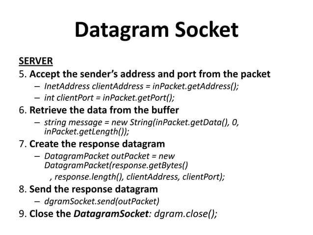 Chapter 3 : User Datagram Protocol (UDP) | PDF | Computer Networking ...