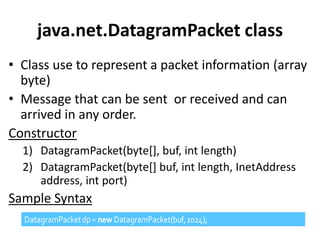 Chapter 3 : User Datagram Protocol (UDP) | PDF
