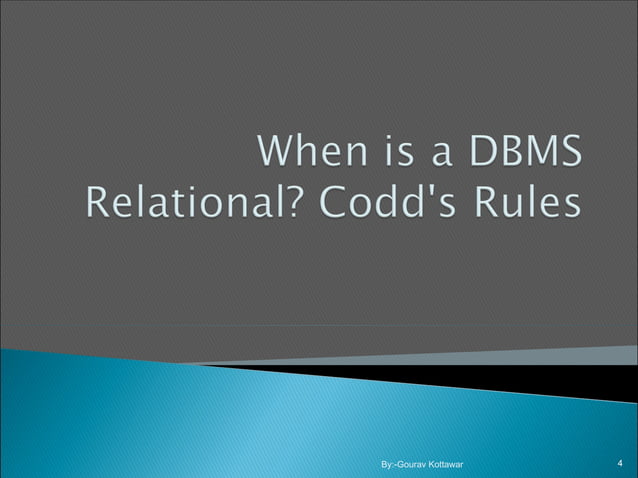 Relational Model in dbms & sql database | PPT
