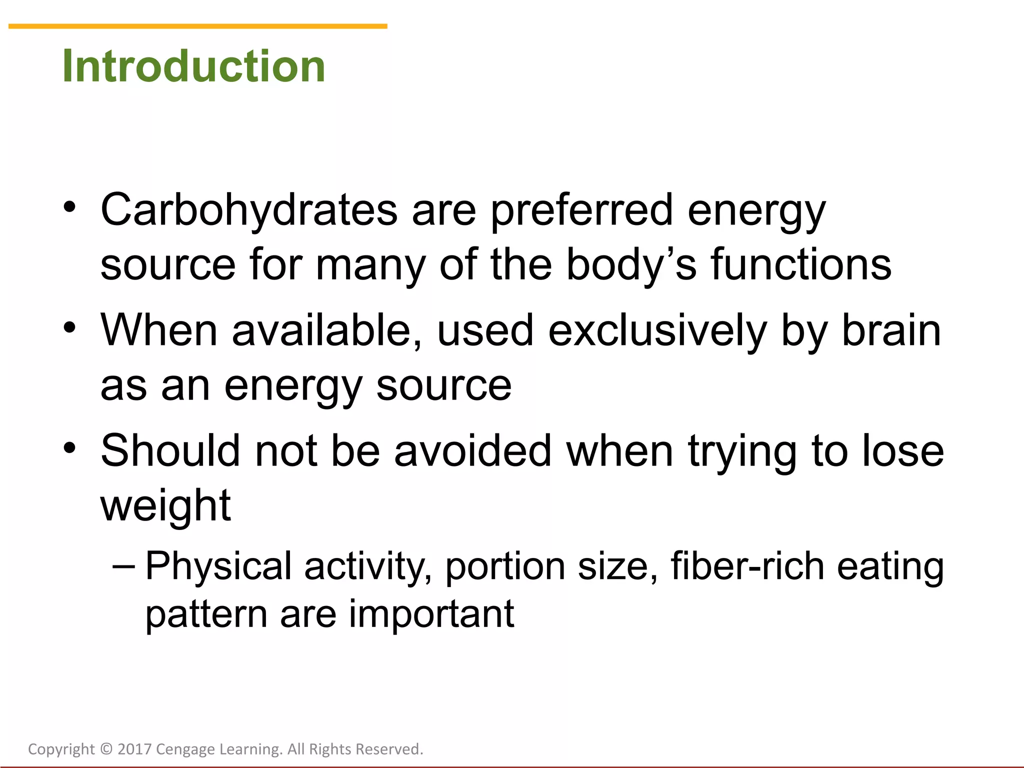 Chapter 3: Carbohydrates | PPT