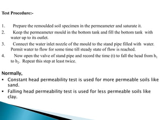 soil mechanics : permebility | PPTX