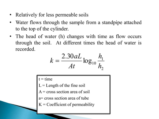 soil mechanics : permebility | PPTX