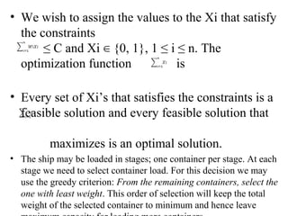 Greedy method by Dr. B. J. Mohite | PPT