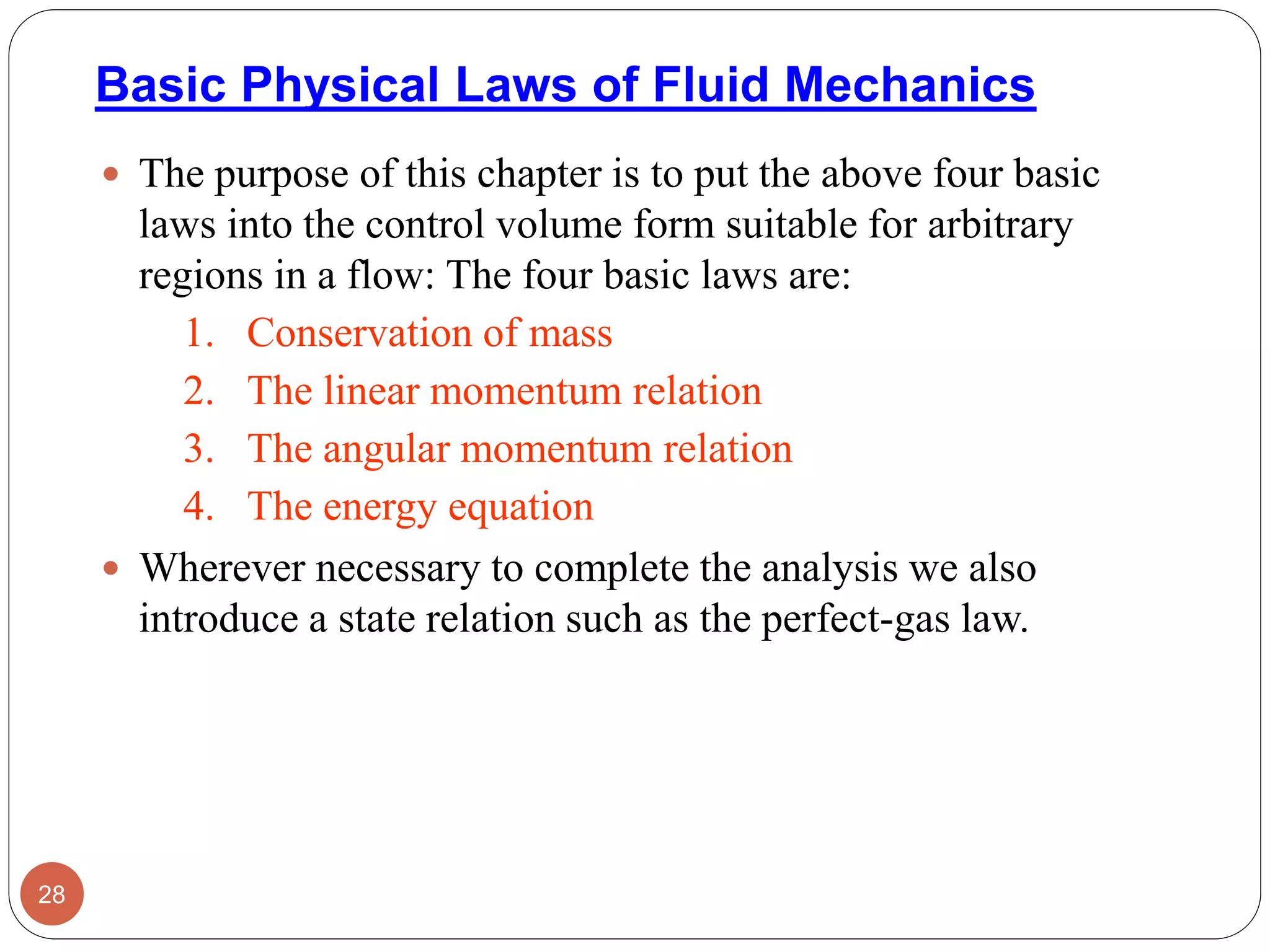 Fluid Mechanics Chapter 3. Integral relations for a control volume | PDF | 3-D Graphics ...