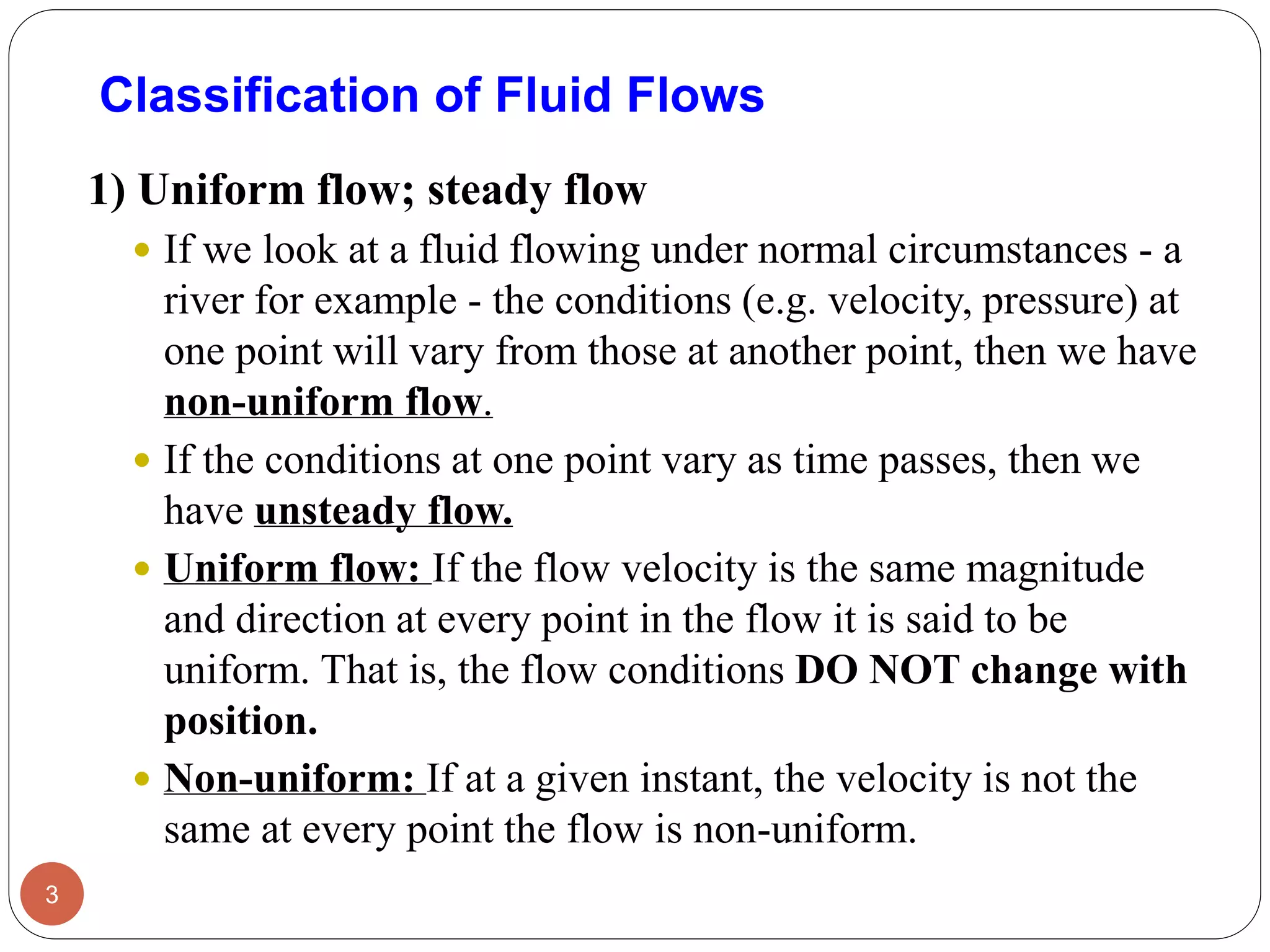 Fluid Mechanics Chapter 3. Integral relations for a control volume | PDF