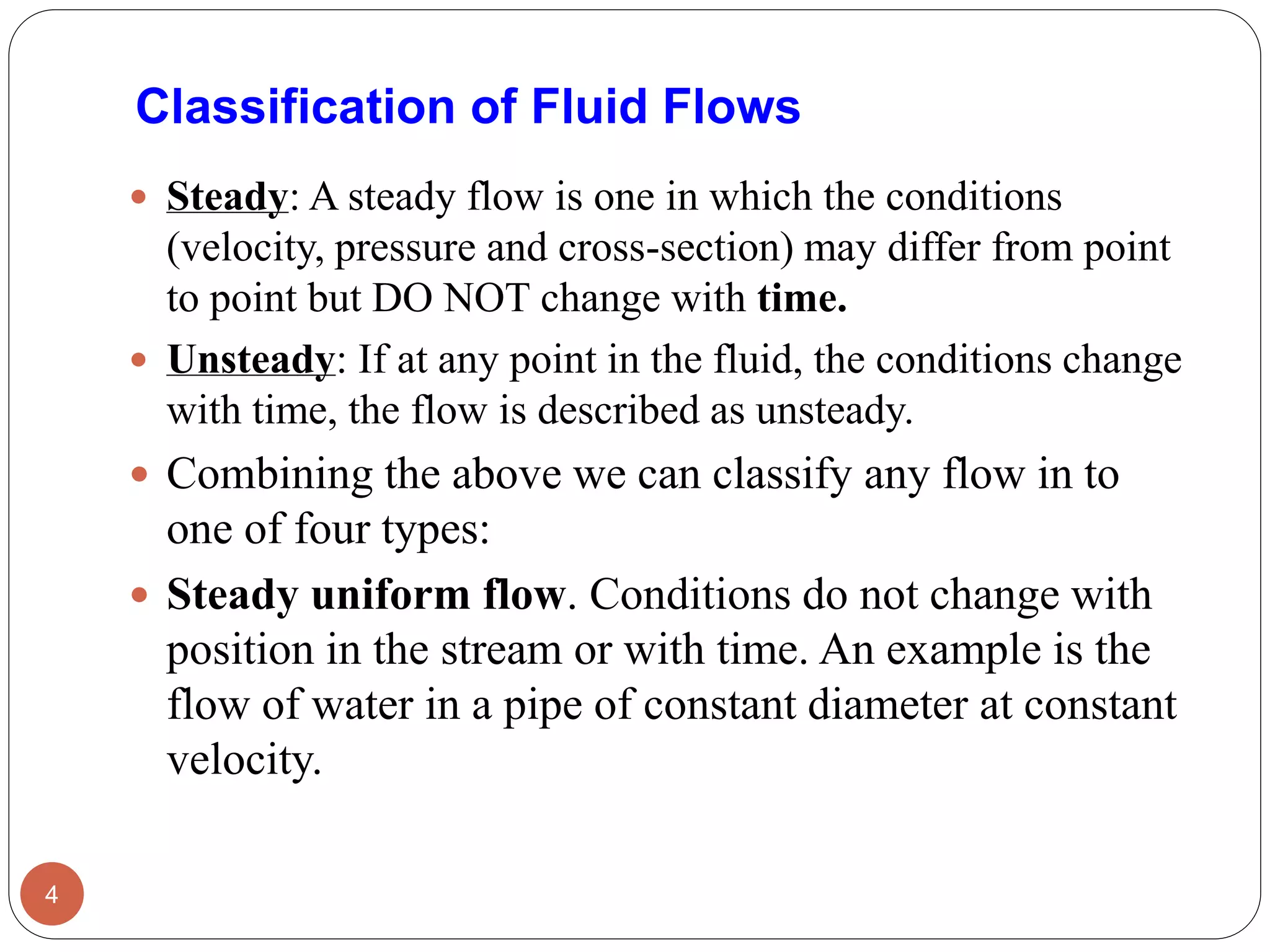 Fluid Mechanics Chapter 3. Integral relations for a control volume | PDF