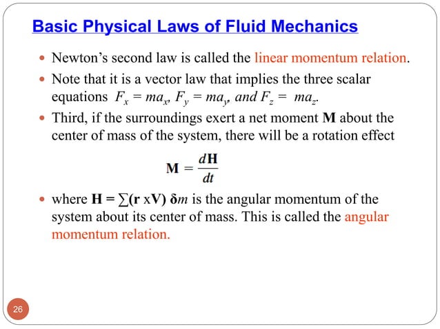 Fluid Mechanics Chapter 3. Integral relations for a control volume | PDF | 3-D Graphics ...