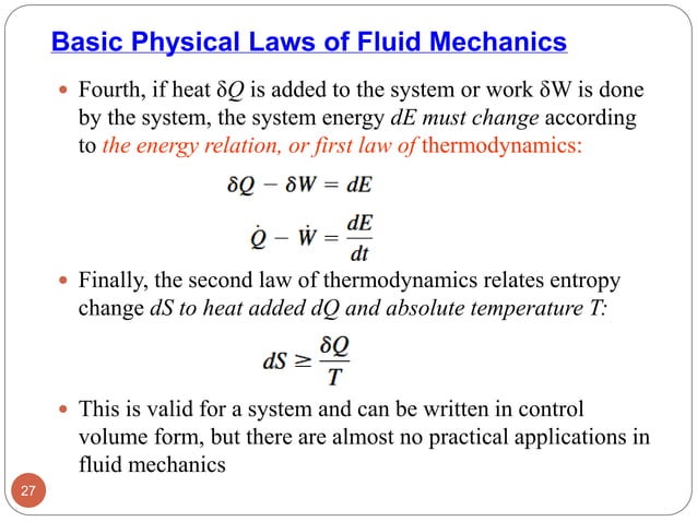 Fluid Mechanics Chapter 3. Integral relations for a control volume | PDF | 3-D Graphics ...