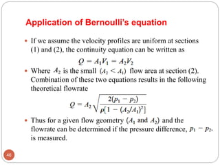 Fluid Mechanics Chapter 3. Integral relations for a control volume | PDF