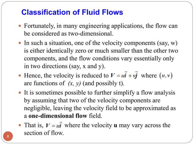 Fluid Mechanics Chapter 3. Integral relations for a control volume ...
