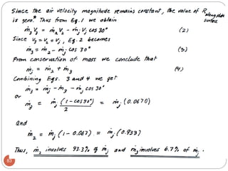 Fluid Mechanics Chapter 3. Integral relations for a control volume | PDF
