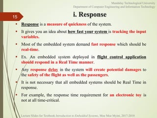 Chapter 3 Charateristics and Quality Attributes of Embedded System | PPTX