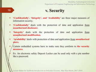 Chapter 3 Charateristics and Quality Attributes of Embedded System | PPTX