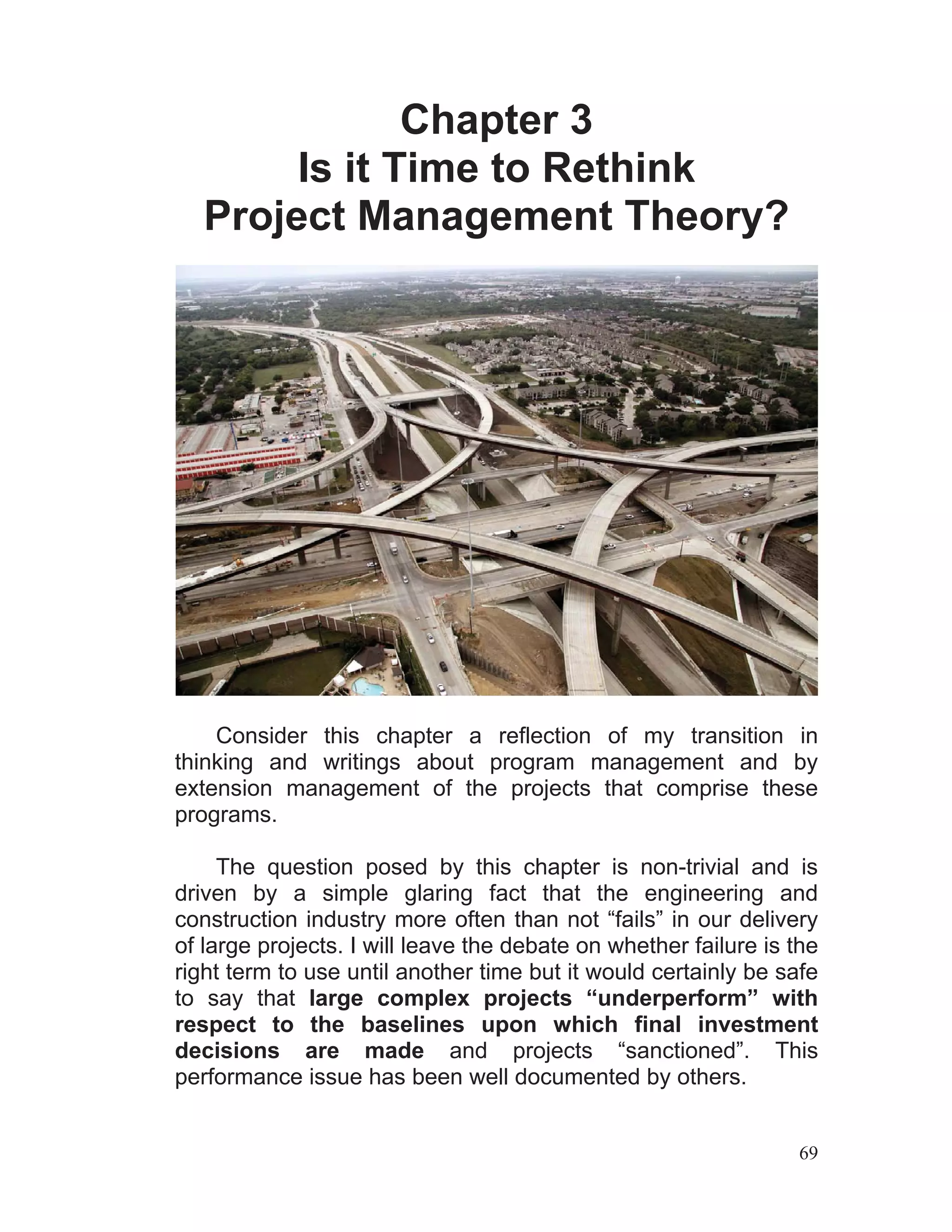Theory of Management of Large Complex Projects - Chapter 3 | PDF
