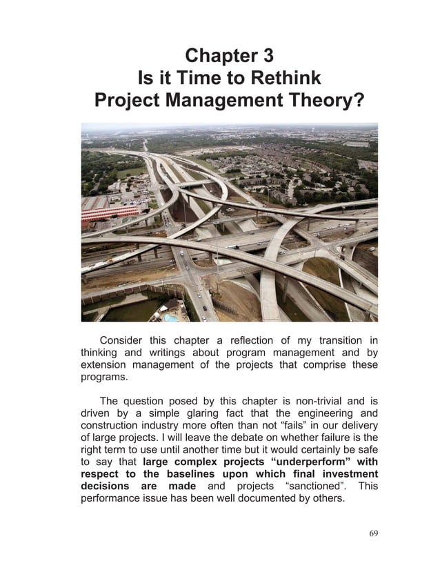 Theory of Management of Large Complex Projects - Chapter 3 | PDF