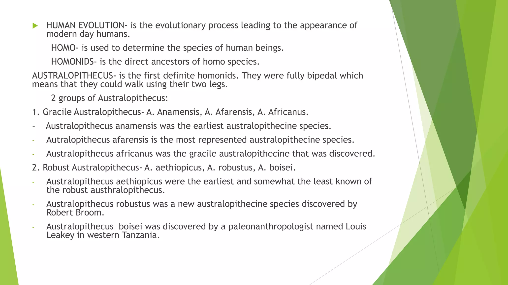 Chapter 3: Looking back at human bio cultural and social evolution | PPTX
