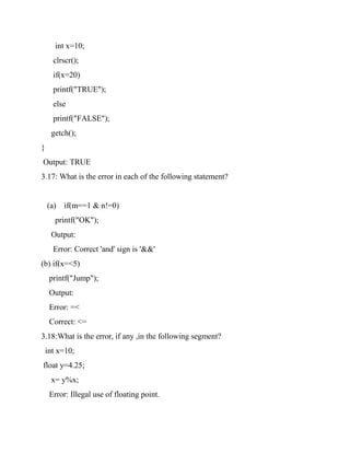 Chapter 3 : Balagurusamy Programming ANSI in C | PDF